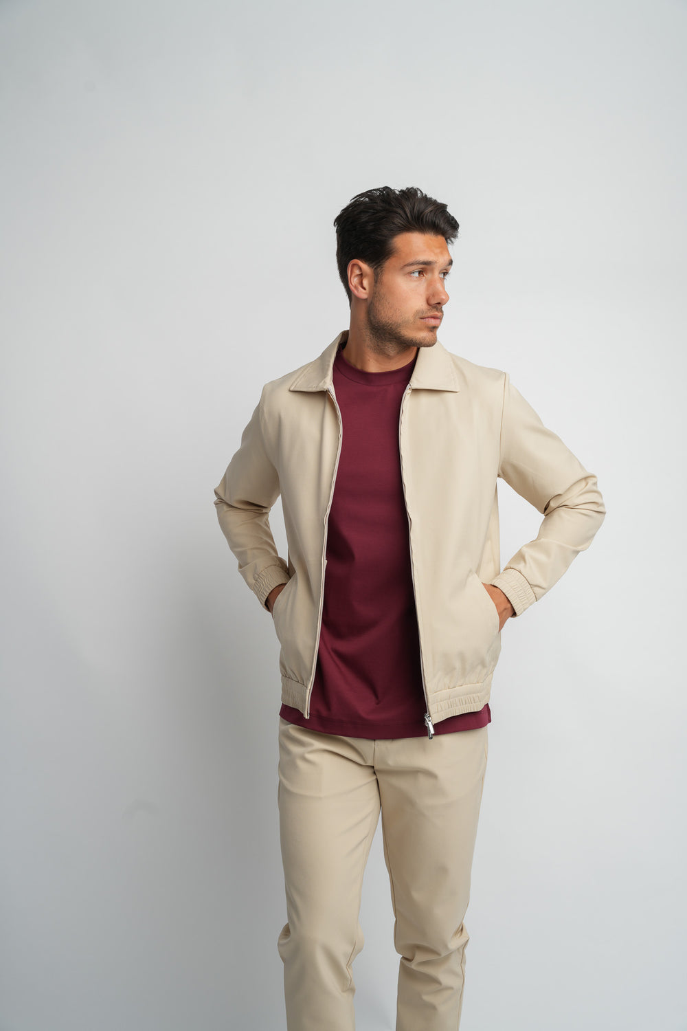 Light Beige Tech Suit